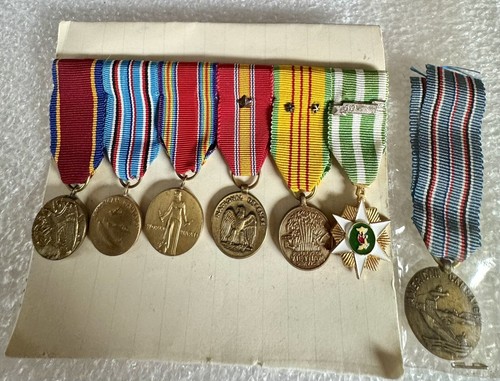 Vietnam Era USGI Mini Medal Lot - Bronze Star / Army Good Conduct - 6 ...