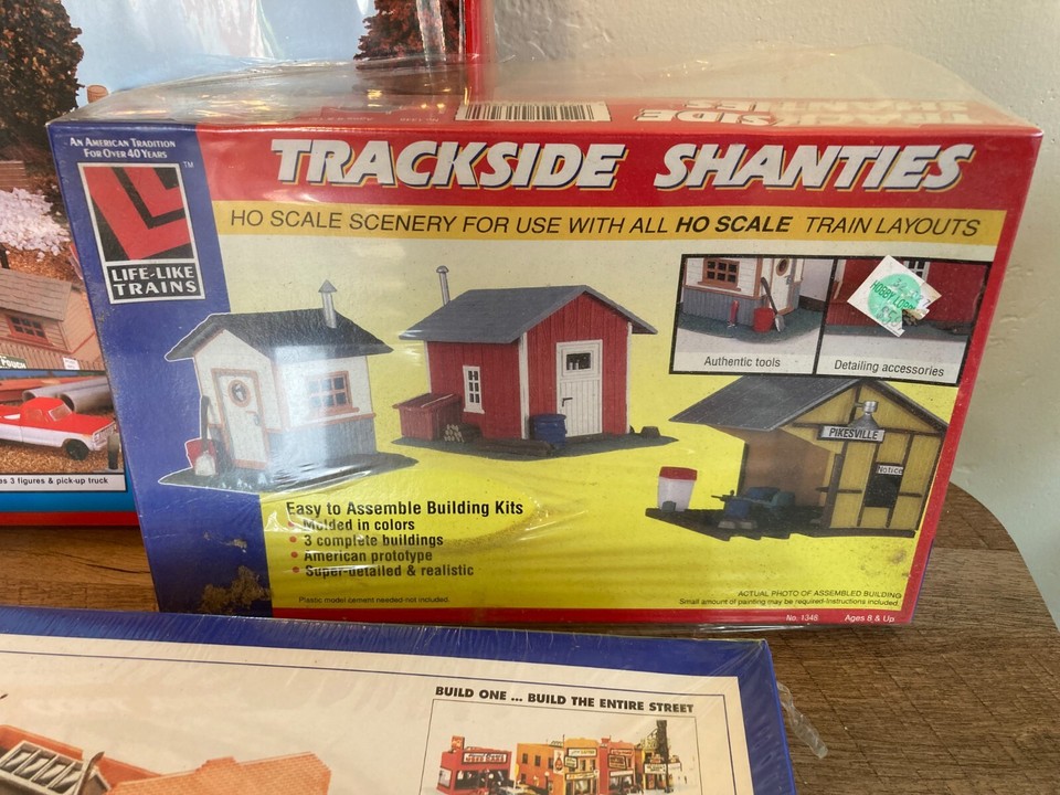 Lot of 3 HO Scale NEW & SEALED Building Kits Life-like Trains & IHC ...