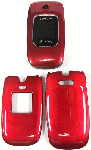 Samsung Jitterbug Plus SCH-R220 - Red ( GreatCall ) Cellular Flip Phone ...