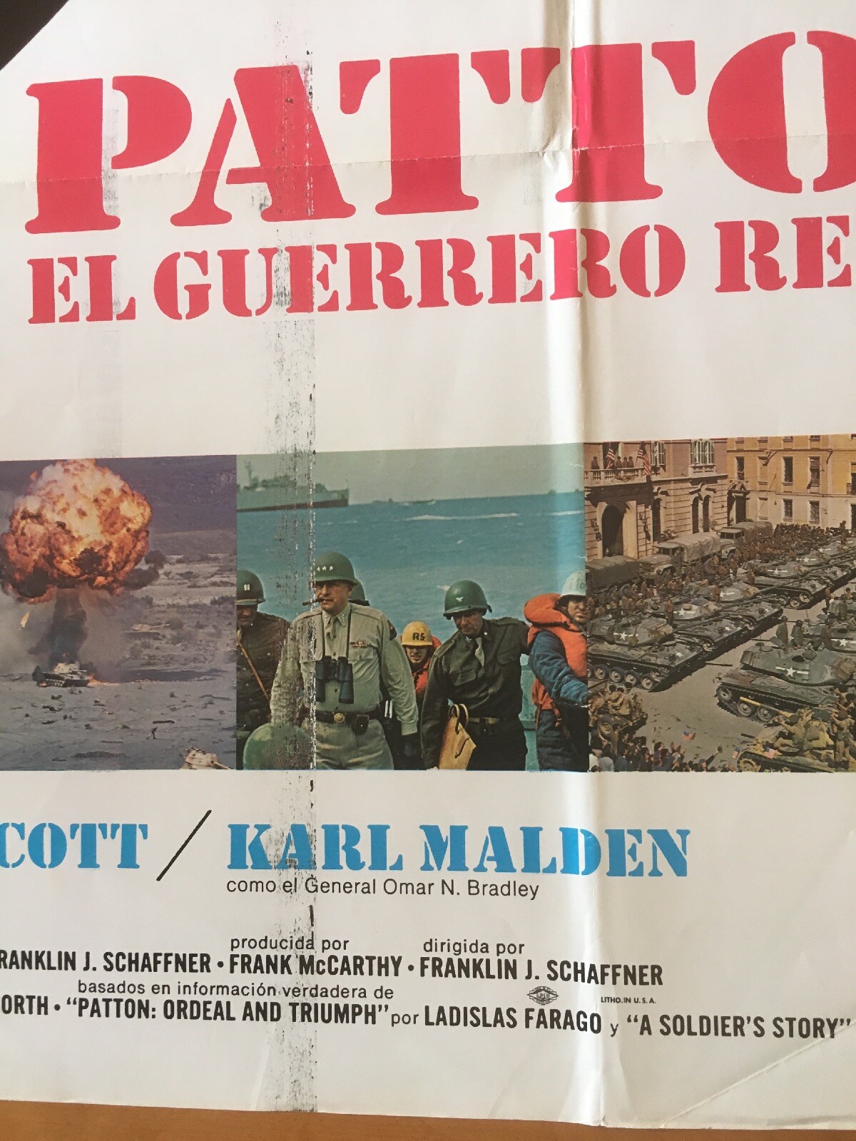 Patton: A Salute To A Rebel Original One Sheet Movie Poster 1970 | eBay
