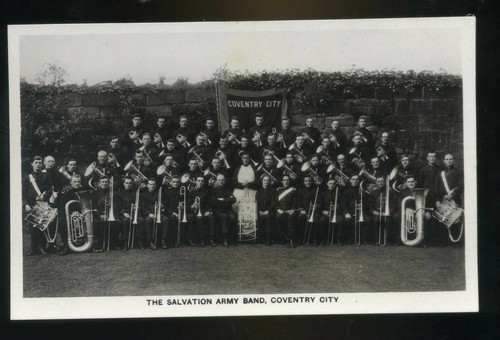 COVENTRY Warwickshire Salvation Army Band with instruments RP | eBay UK