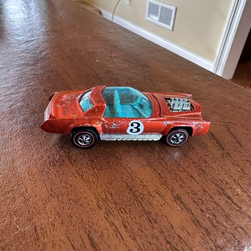 1971 MATTEL HOT WHEELS REDLINE COPPER SUGAR CADDY HTF WHITE INT HK NM ...