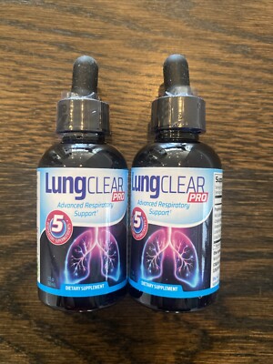 (2 Bottles!) Lung Clear Pro (Lungclear) 2 fl oz Exp 9/2026 | eBay