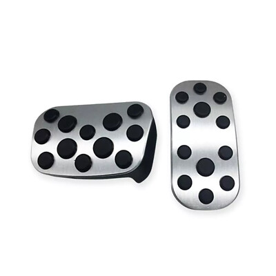 AT Alloy Foot Rest Pad Accelerator Brake Pedal Non-Slip Cover For ...