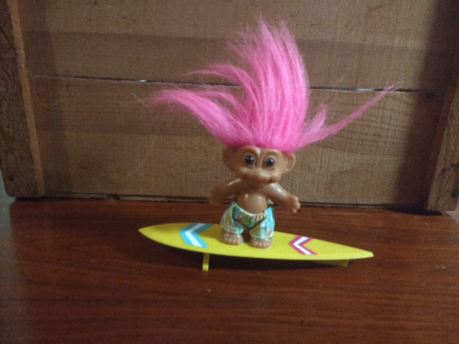 Pink haired troll on Surf Borad | eBay