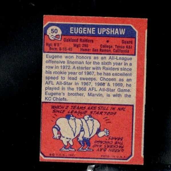 27327* 1973 Topps # 50 Eugene Upshaw | eBay