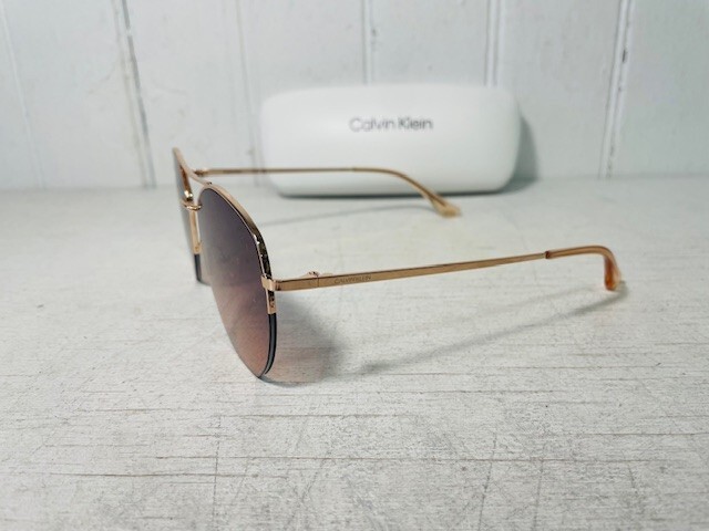 CALVIN KLEIN Rose CK20121S 78 57 Gold w Gradient Pink Lenses Fashion ...