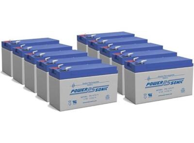 Power-Sonic PS-1270F1 12V 7Ah F1 AGM Rechargeable Batteries - 10 Pack ...