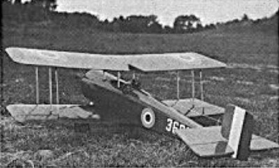 Bristol Bullet RC Biplane 48" Wingspan RC Model Airplane Printed Plans ...