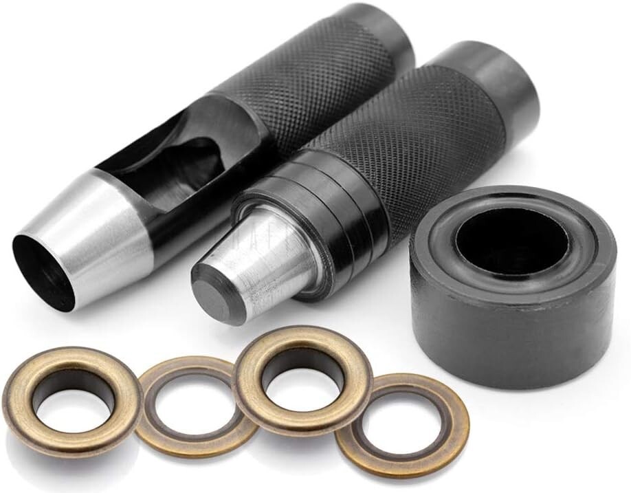 1 Inch Grommet Tool Kit Eyelet Setting Tool Grommet Setter Hole Punch ...