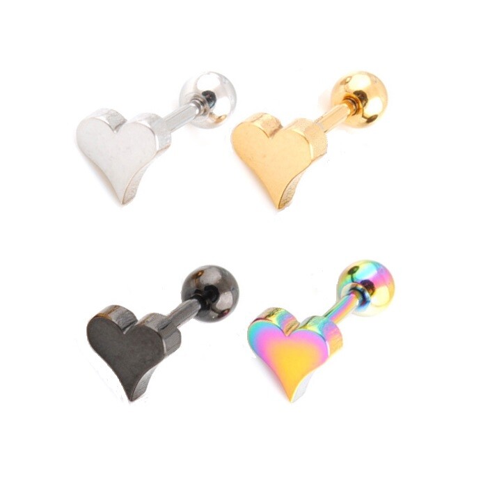 Tragus Helix Bar - Cartilage Top Upper Ear Earring Labret Stud | eBay UK