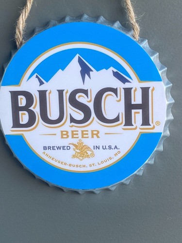 Bush Beer Decorative Bottle Caps Metal Cafe Beer Bar Decoration 6" | eBay