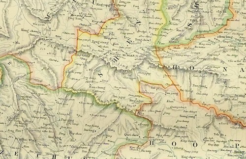 1895 ANTIQUE MAP CHINA & JAPAN CHE-KIANG HAINAN YUN NAN SZECHUEN CANTON ...