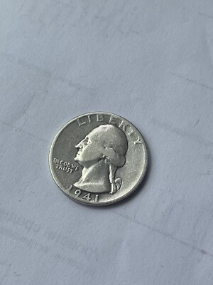 1941 -s 25c WASHINGTON SILVER QUARTER DOLLAR / c10 Silver Coin | eBay