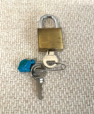 Vintage Hampton Padlock w/ 2 Keys Hardened | eBay
