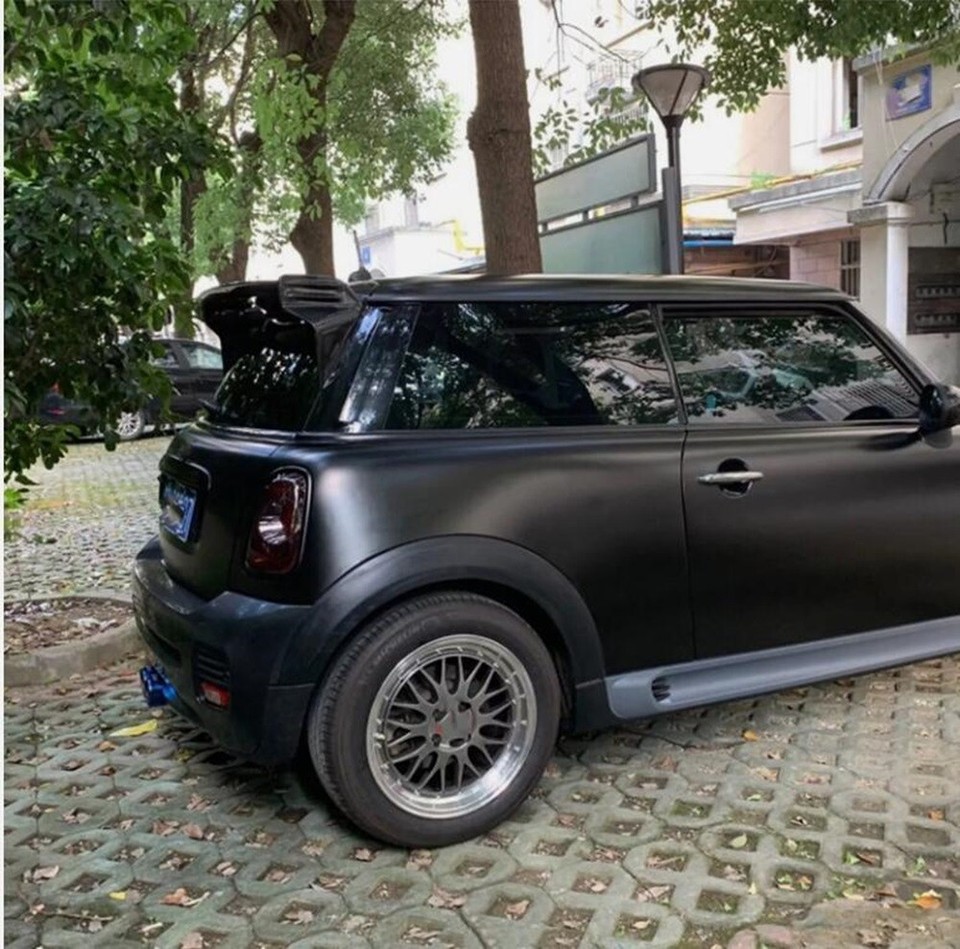 Carbon Fiber Rear Trunk Roof Spoiler Wings For MINI Cooper S R55 R56 ...
