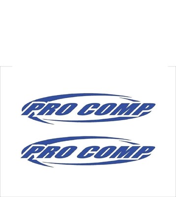 Pro Comp (1 Pair) Decal Sticker in Blue Suspension Shock Absorber 1.8 ...