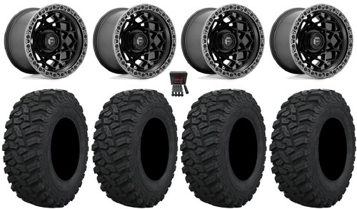 Fuel Unit 15" Wheels Black 30" Trekker Tires Textron Wildcat XX | eBay