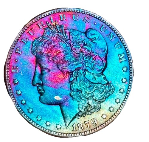 1879 S MORGAN DOLLAR! MONSTER TONED | eBay