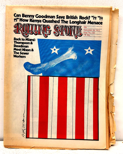 Rolling Stone Magazine September 28 1972 Issue No 118 Nixon Miami ...