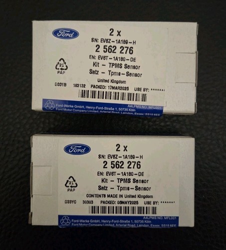Original Ford 4 Stück (1 Satz) Reifendrucksensoren RDKS / TPMS ...