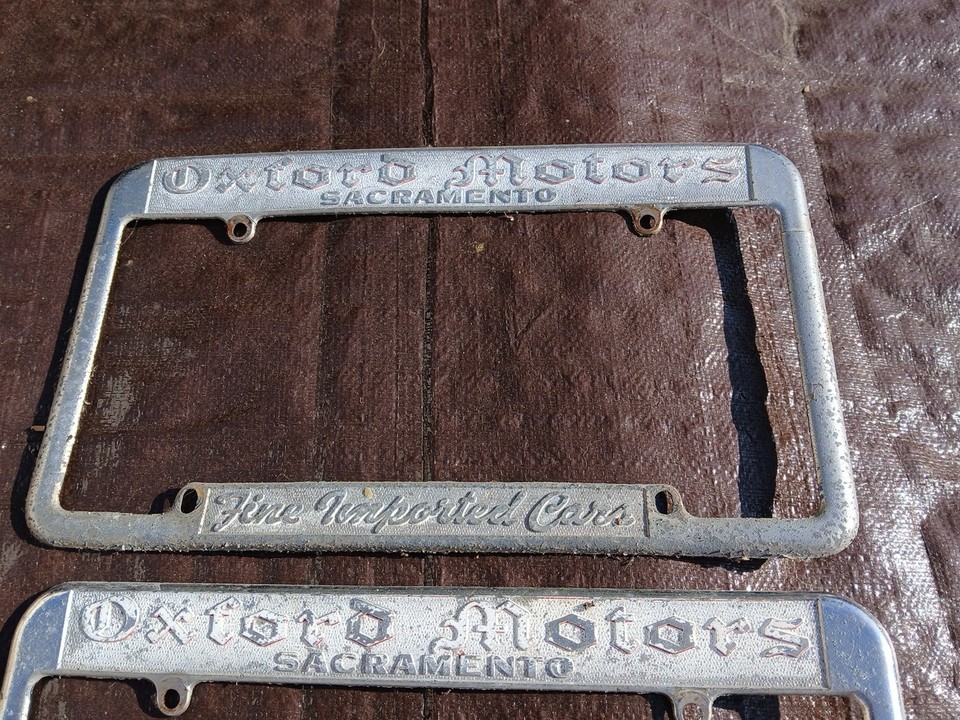 2 Rare Vintage 70 OXFORD MOTORS SACRAMENTO CALIFORNIA DEALER LICENSE ...