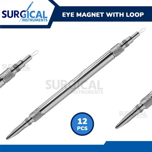 12 Pieces - Eye Magnet With Loop First Aid Tools Stainless Steel German ...