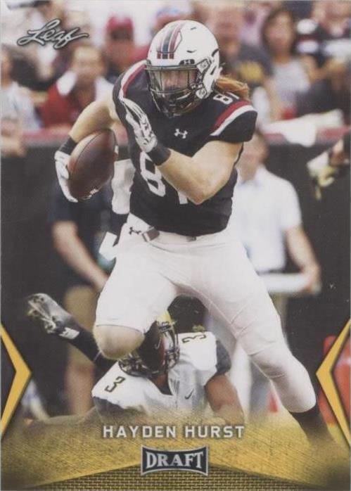 2018 Leaf Draft - Hayden Hurst #24 Gold (RC) for sale online | eBay