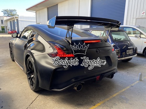Z34 370z fairlady voltex style wing spoiler carbon fiber nismo amuse ...