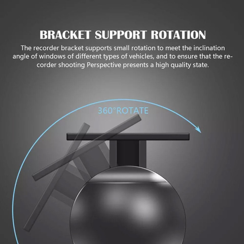 1080P HD 360° Rotating Mini ADAS Dashcam Mini Front Dash Camera for ...