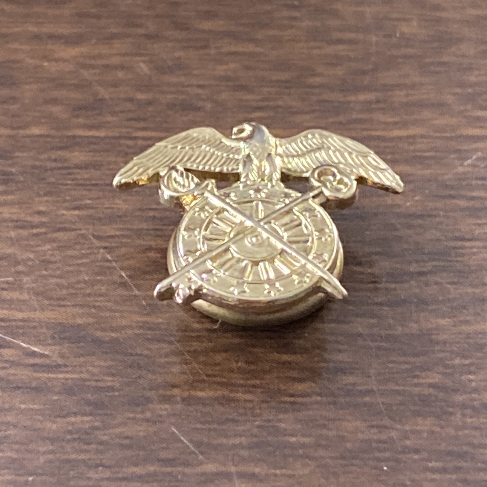 US Army Quartermaster Corps Vintage SCREW BACK Lapel … - Gem