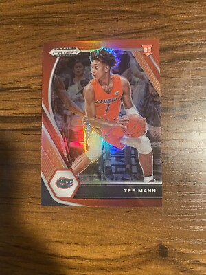 Tre Mann 2021-22 Prizm Draft Picks Red /299 #21 Rookie RC | eBay