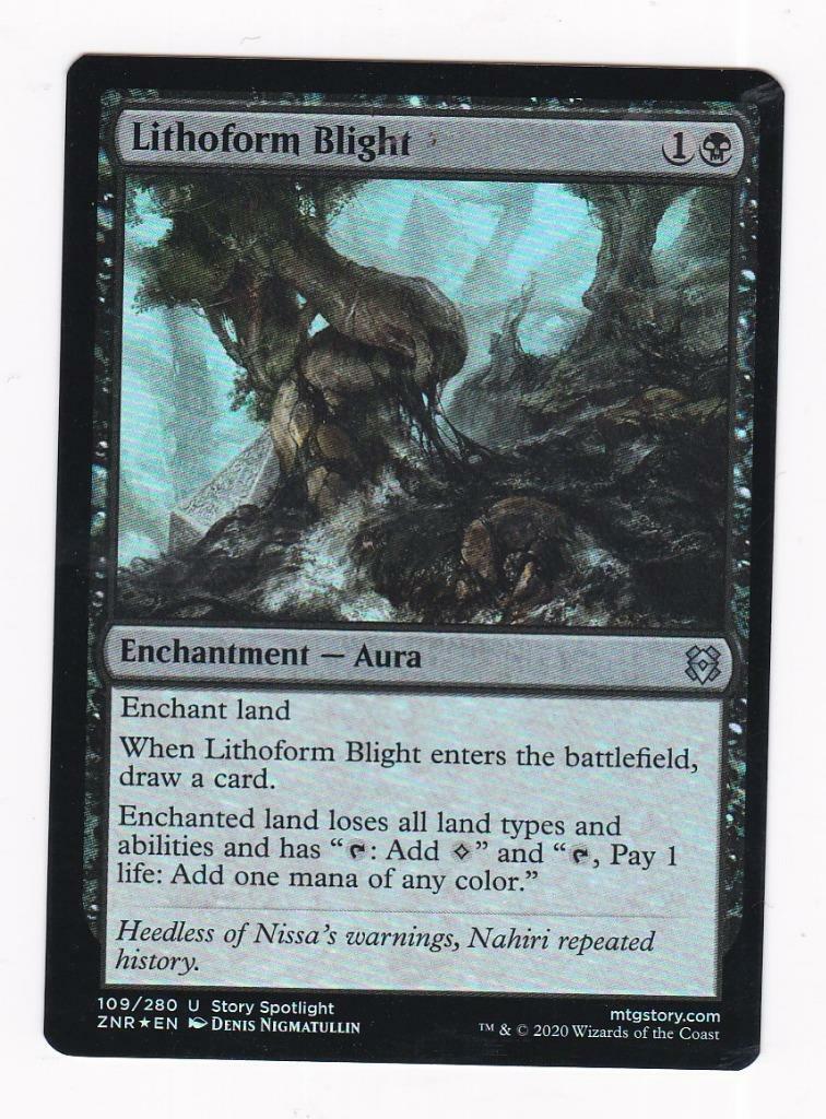 MTG: Zendikar Rising: Foil: Lithoform Blight | eBay