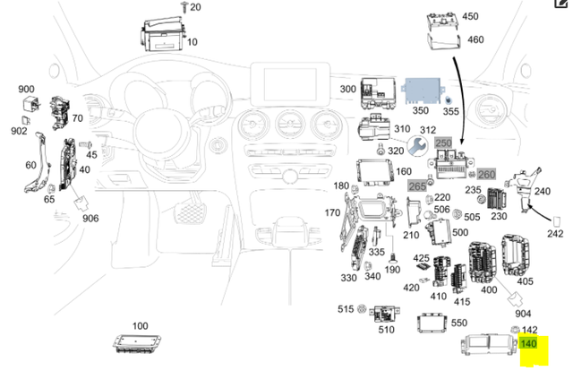 Mercedes-Benz E-Class W213 Distronic control unit A2139004831 for sale ...