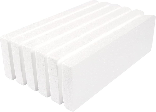 6 Pack of 1-Inch Thick White Foam Sheets for Crafts and Packing (12x4 ...
