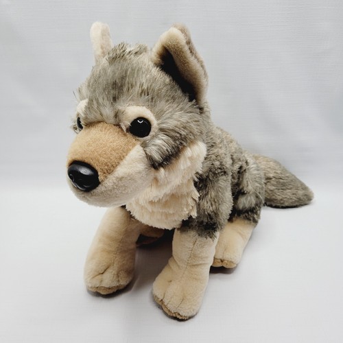Wild Republic Gray Realistic Timber Wolf Plush Stuffed Animal ...