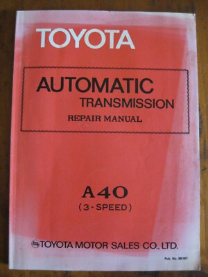 Toyota Automatic Transmission, A40 (3-Speed) No 98187 | eBay Australia