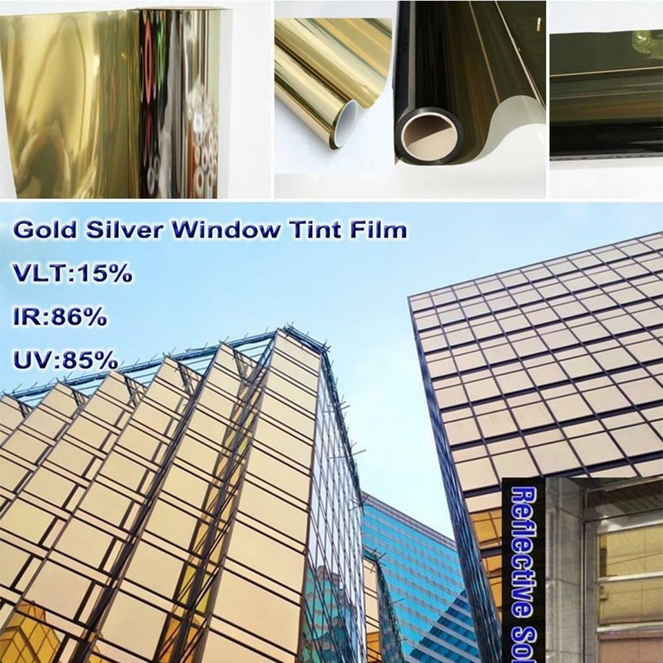 Reflective Mirror Window Film One Way Glass Tint Anti-uv Privacy ...