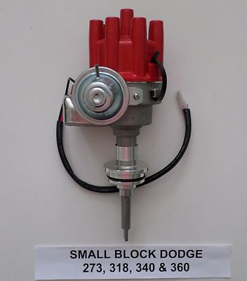 DODGE 273-318-340-360 RED Small Female Cap HEI Distributor READY-TO-RUN ...