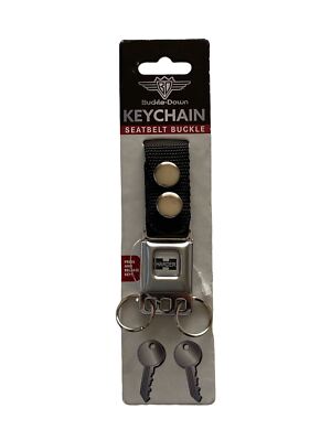 BUCKLE-DOWN Keychain Seatbelt Buckle - Harder Logo - New | eBay