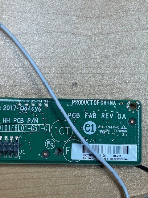 Qolsys QC0001-840 IQ Card-319 SRF 319 MHz Daughter Card. IQ2 QS-SRF319 ...