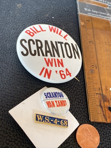 3 BILL WILLIAM WS SCRANTON PA 1964 Governor Campaign Van Zandt Senate ...