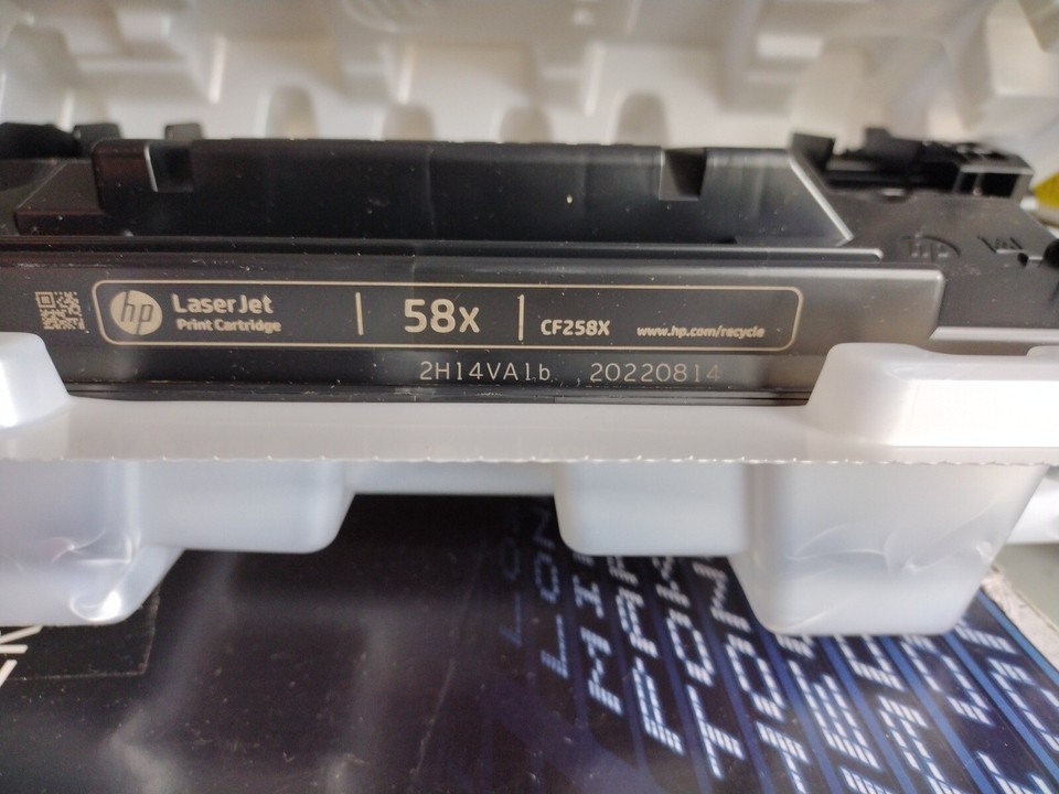 Genuine HP 58X / CF258XC High-Yield Black Toner Cartridge Empty Used ...