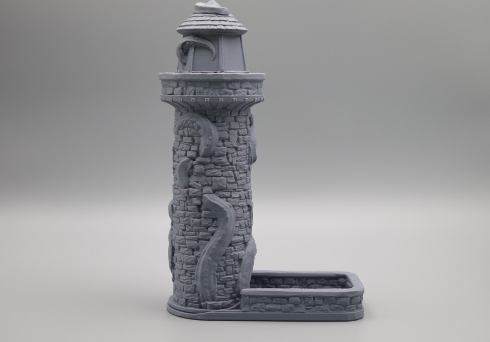 Dice Tower, Cthulhu Lighthouse DnD / RPG accessory, 3D printed to Order ...