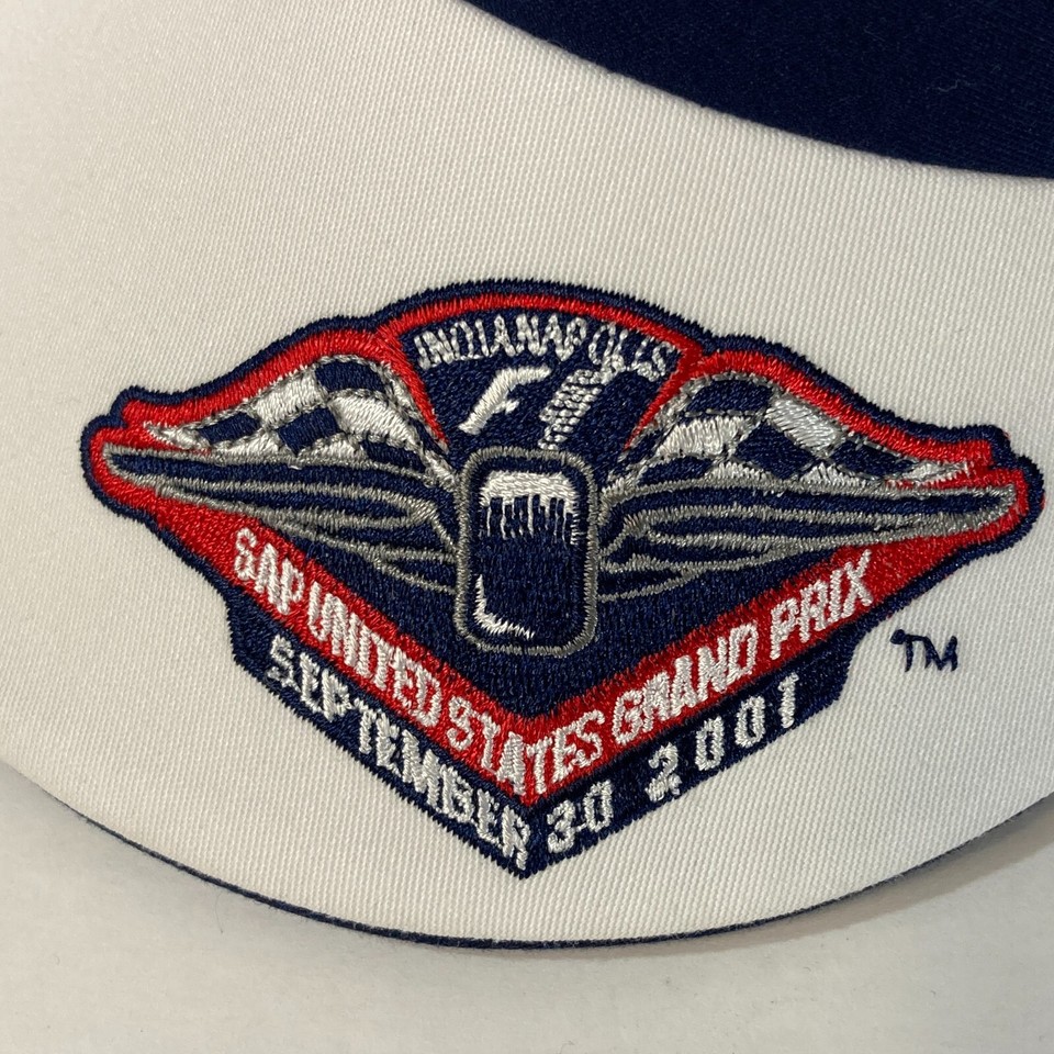Vtg 2001 SAP UNITED STATES GRAND PRIX HAT clip visor indianapolis ...