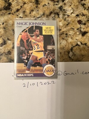 Magic Johnson 1990 MVP NBA Hoops Card 157 Ultra Rare Sta | eBay