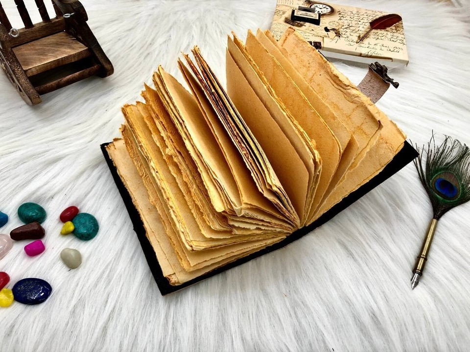 Pagan Spellbook Leather Journal Handmade Wiccan Book of Shadows | eBay