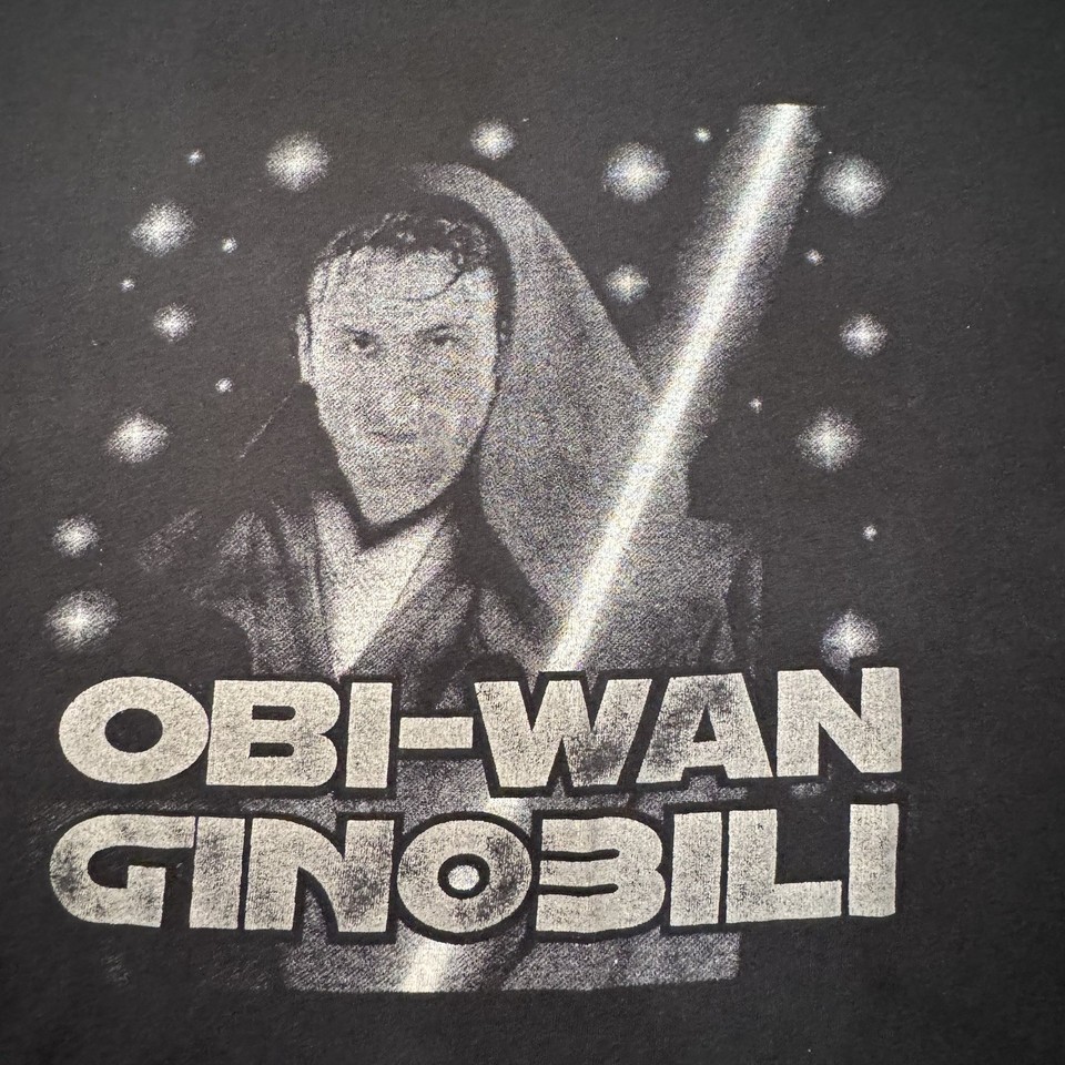 Manu Ginobili “Obi-Wan Ginobili” Star Wars Vintage Tee XL Men’s Spurs ...