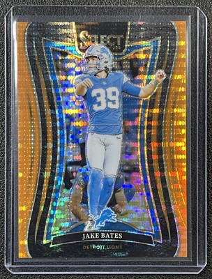 JAKE BATES 2024 SELECT #345 ROOKIE SUITE LEVEL NEON ORANGE PULSAR PRIZM ...