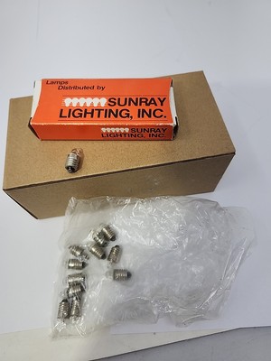 Sunray 12 Pack Miniature Lamp Light Bulb #222 222 2.25V .25Amp bulbs ...